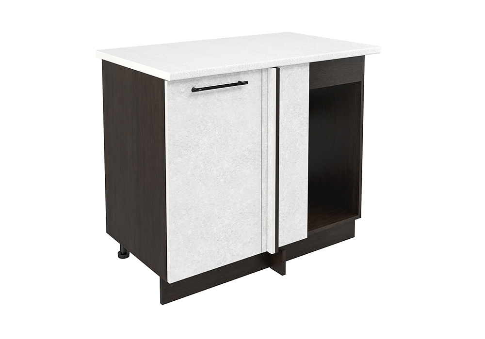 Купить Нувель ШНУП 1000 шкаф нижний угловой арт 08 38100 Бетон белый