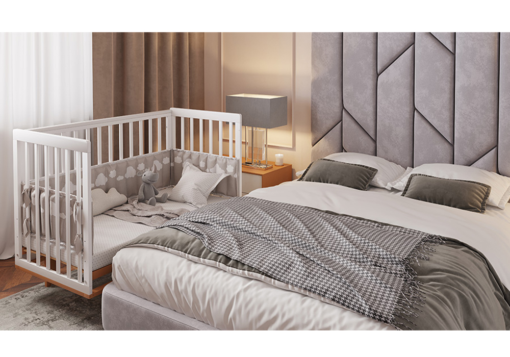 Кроватка детская Simple 340 белый / бук арт. 08-97290 60х120 см купить ...