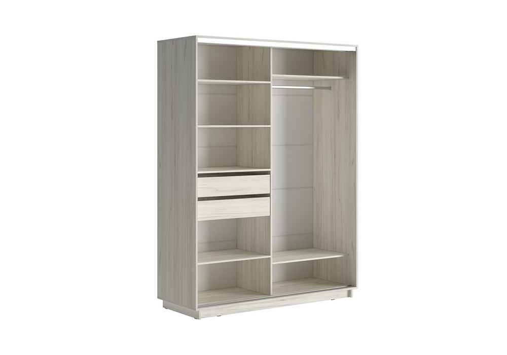 Шкаф-купе 2-х дверный Стоун дуб крафт белый арт. 08-170367 купить в ...