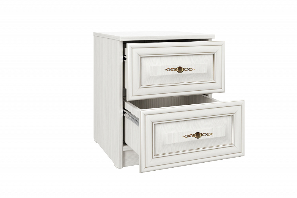 Тумба прикроватная Габриэлла вудлайн кремовый / сандал белый купить в ...