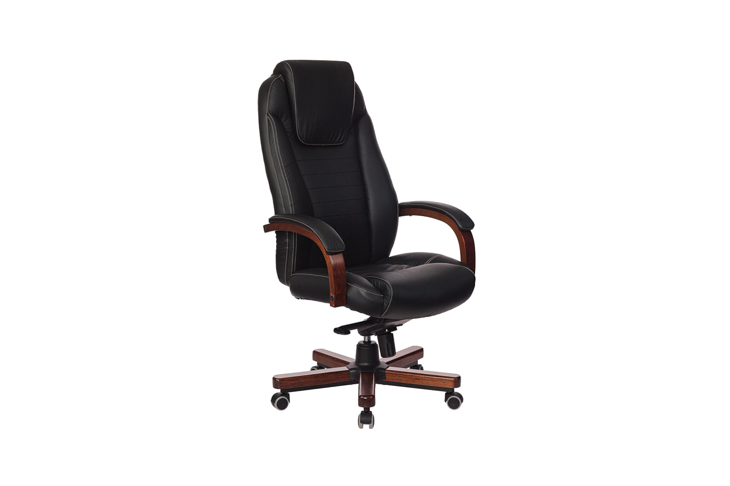 Кресло руководителя Бюрократ T-9923WALNUT черное арт. 08-86958 купить в ...