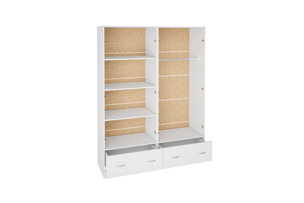 Шкаф 4 х створчатый Ронда ШК 4 белое дерево арт 08 129556 купить в