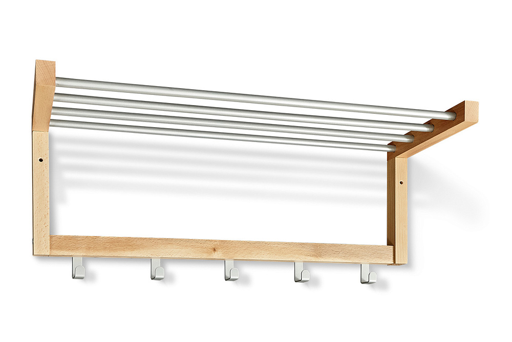 Вешалка Альберо SHT-WH4 прозрачный лак / алюминий металлический арт. 08-168521 купить в ...