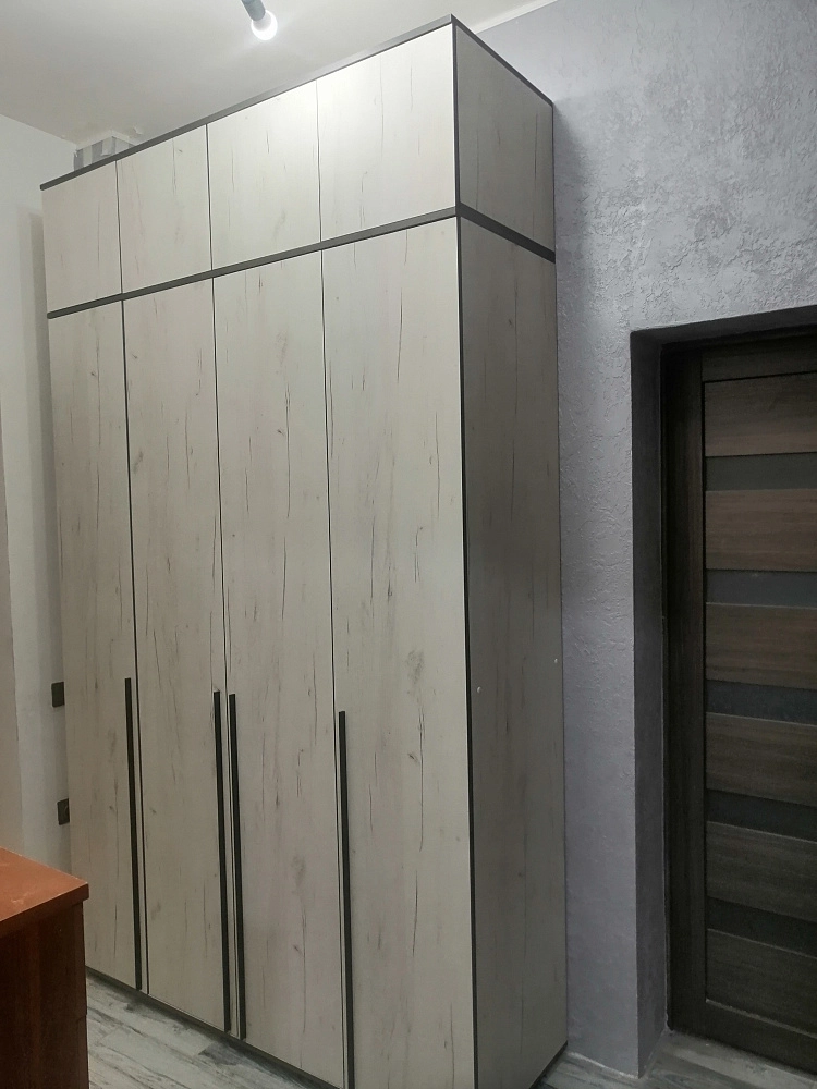 Шкаф 4 х створчатый с антресолью Норд графит арт 08 147441 купить в Санкт Петербурге по цене 26