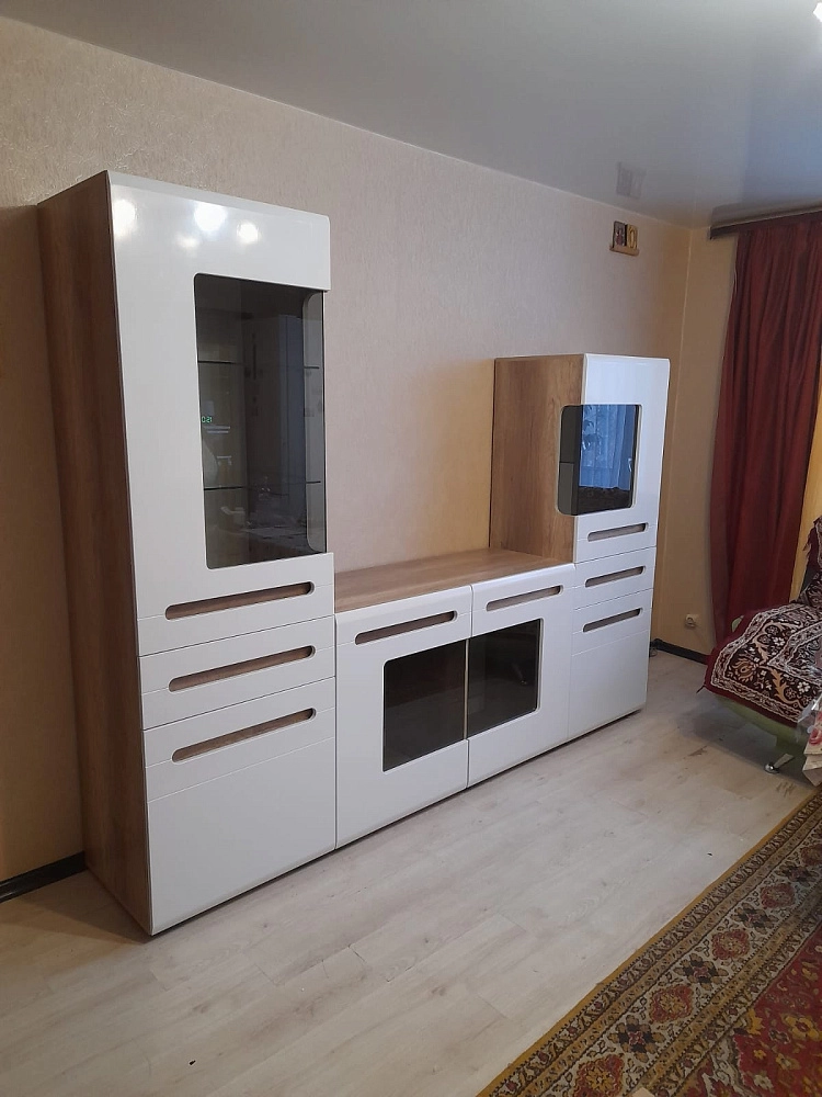 Комод Наоми со стеклом дуб каньон / белый глянец арт. 08-77476 купить в ...