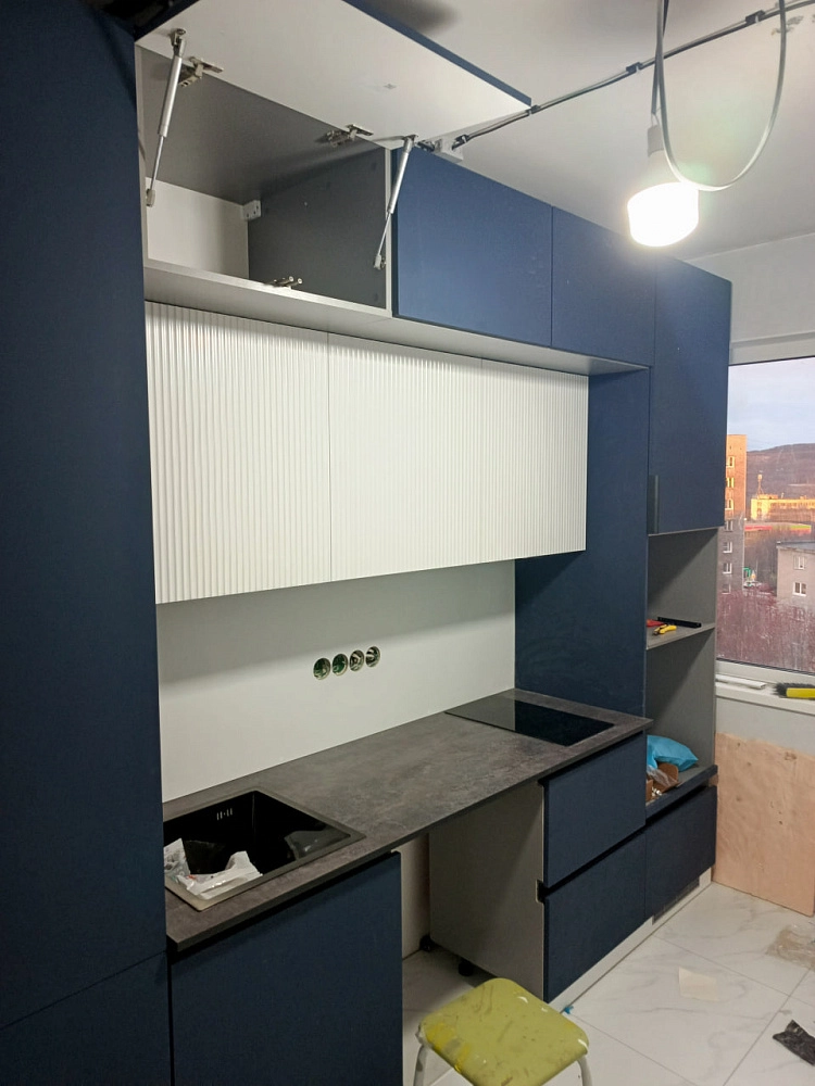 Купить Модульная кухня Skyfree арт. 08-200948 Темно-синий софт цена 26 ...